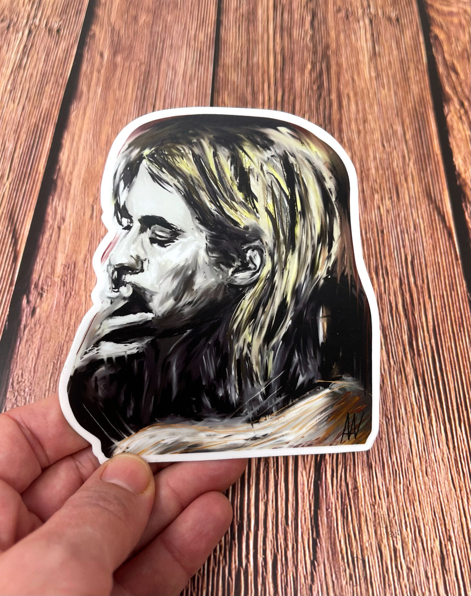 Kurt Cobain Vinyl Decal Sticker – Third Wolf - Alexa Varano