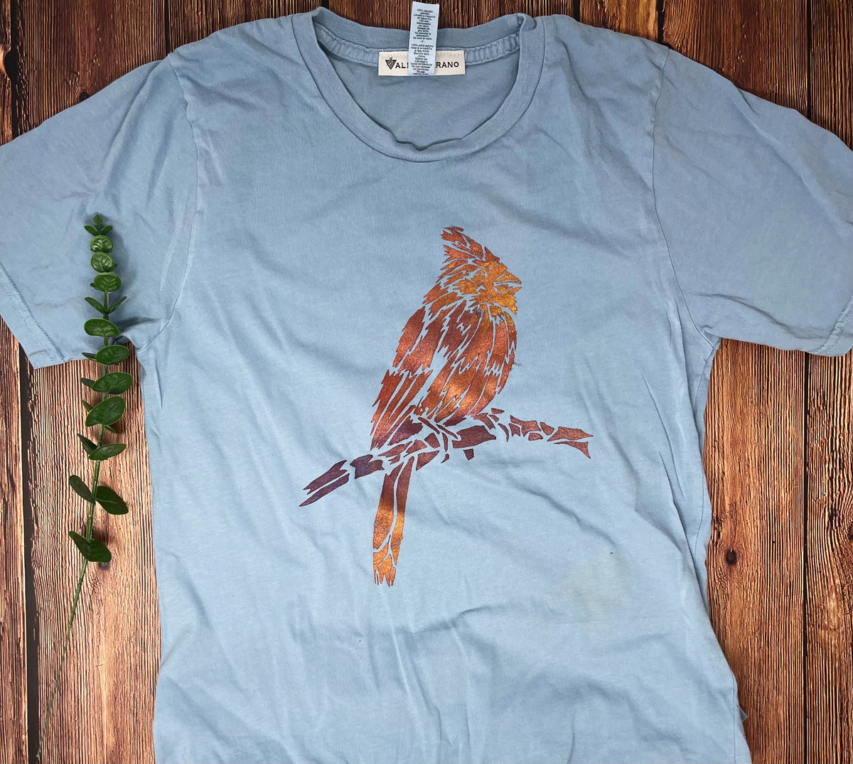 Cardinal Hand Painted Vintage Dyed Crew Neck Tee – Third Wolf - Alexa ...