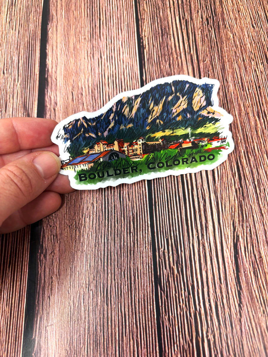 Boulder Colorado Vinyl Decal Sticker – Third Wolf - Alexa Varano