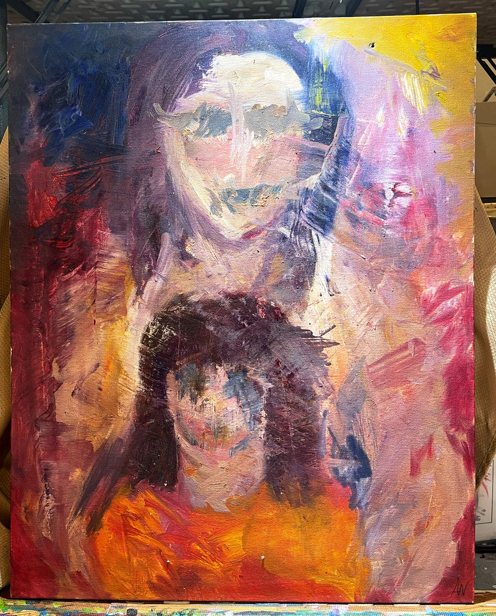 Inner Child Original Painting – Third Wolf - Alexa Varano