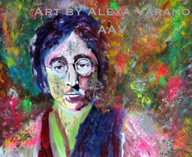 John Lennon Oil Original – Third Wolf - Alexa Varano