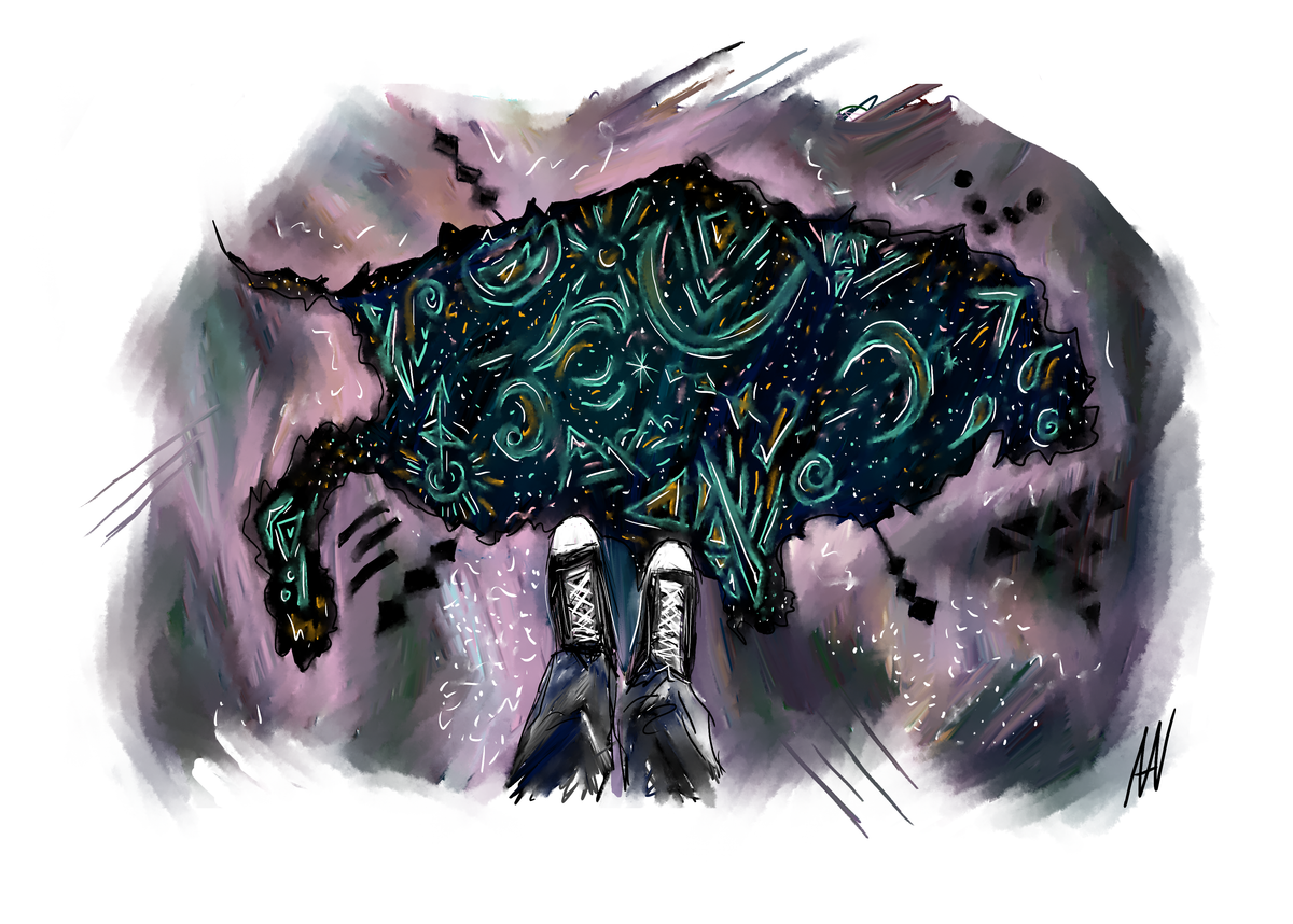 Magic Puddle Print – Third Wolf - Alexa Varano